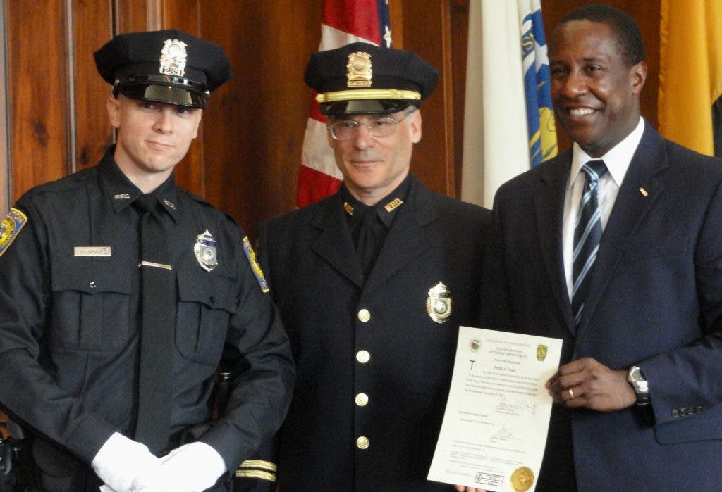 PHOTOS/VIDEO: Newton Police Welcome Two New Officers to the Force ...