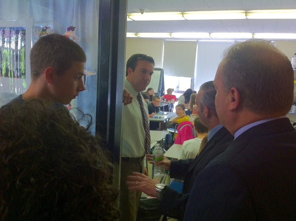 Malone Pays Visit to Peabody's Higgins Middle School | Peabody, MA Patch