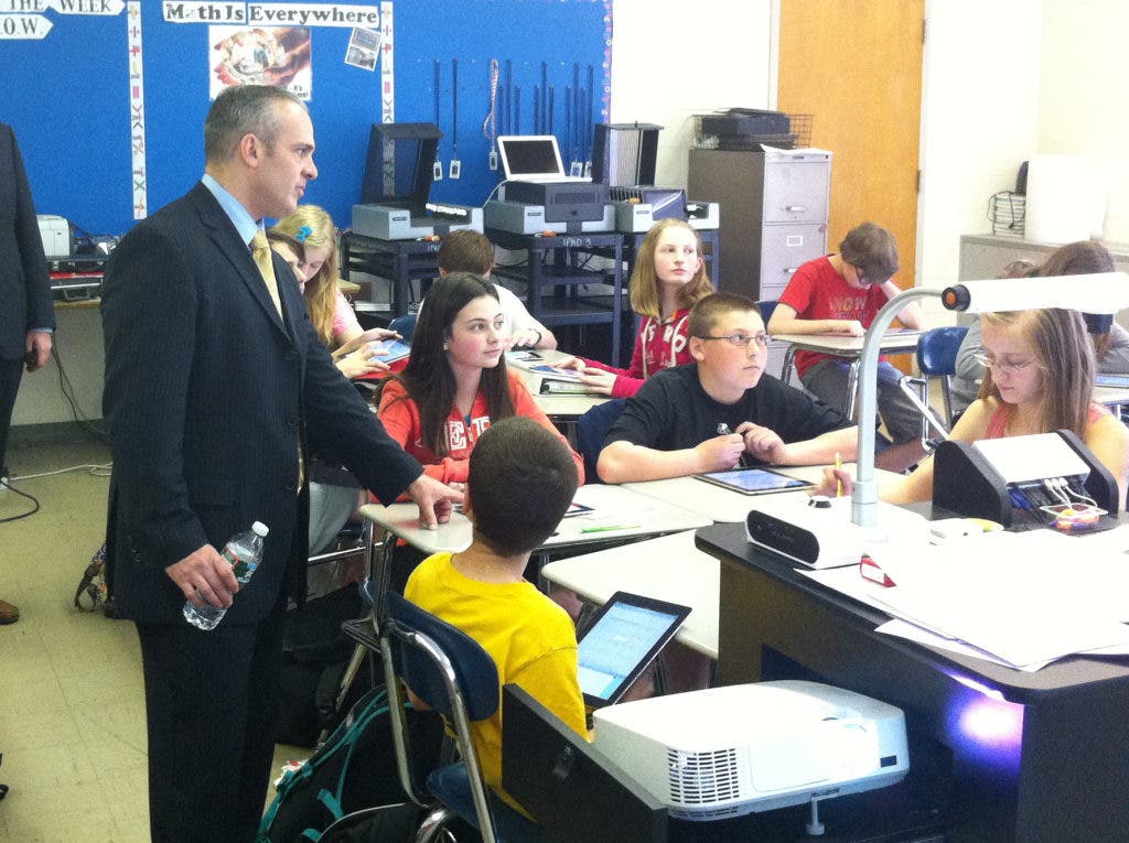 Malone Pays Visit to Peabody's Higgins Middle School | Peabody, MA Patch