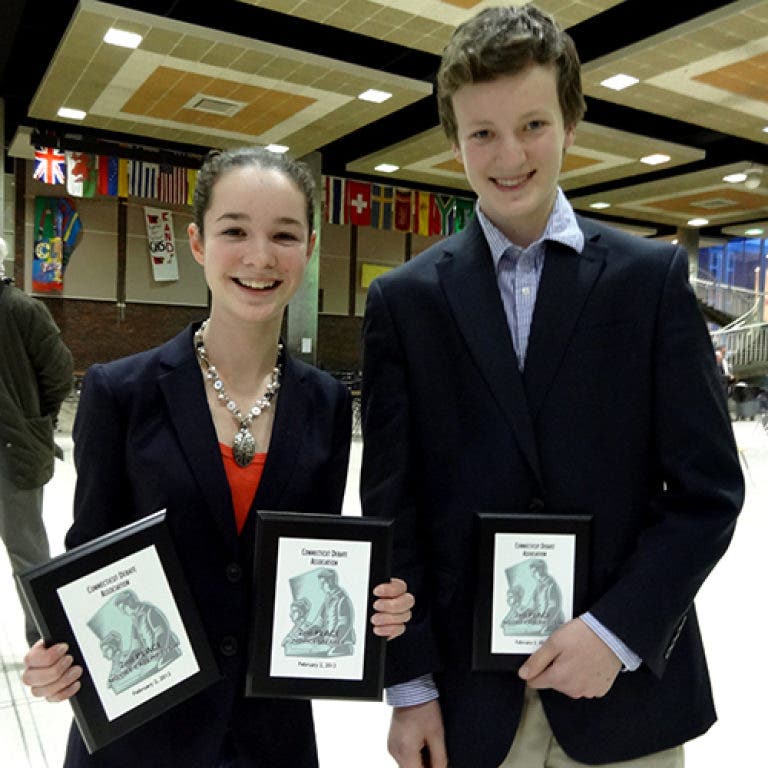 Congratulations to St. Luke's Debaters Posner and Howells | New Canaan ...