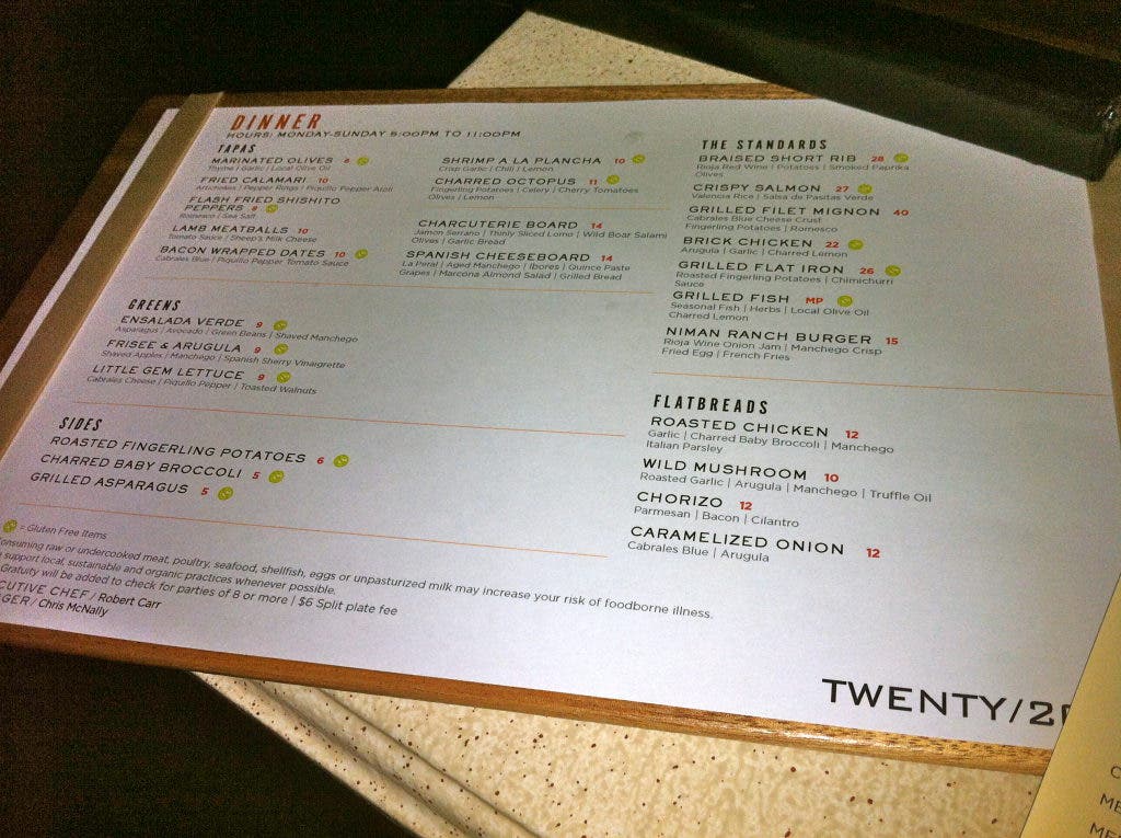 Restaurant Review: The New TWENTY/20 | Carlsbad, CA Patch