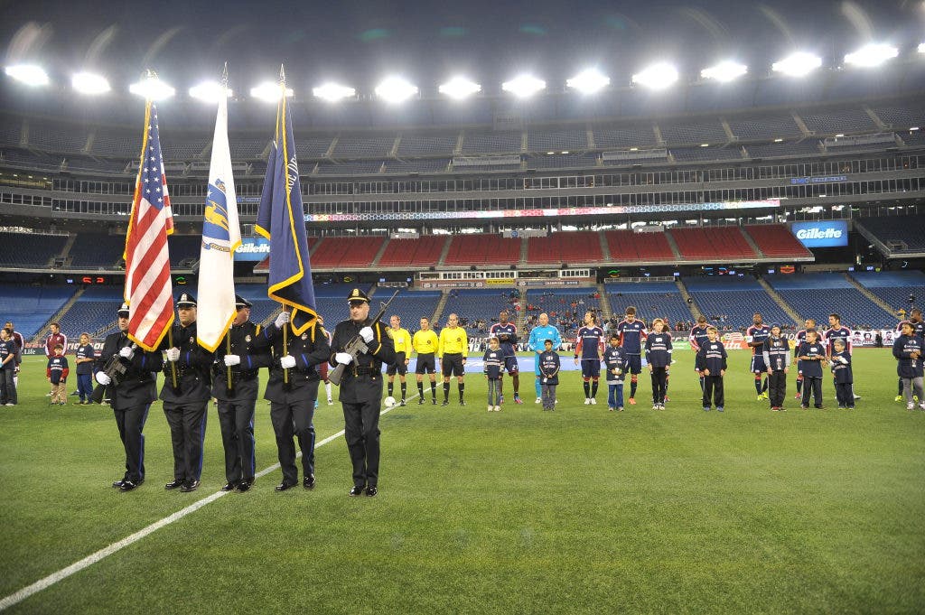 Watertown Police Honor Guard Appear at New England Revolution Game ...