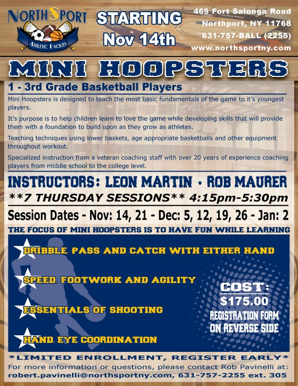 Mini Hoopsters Basketball Grades 1-3 | Northport, NY Patch