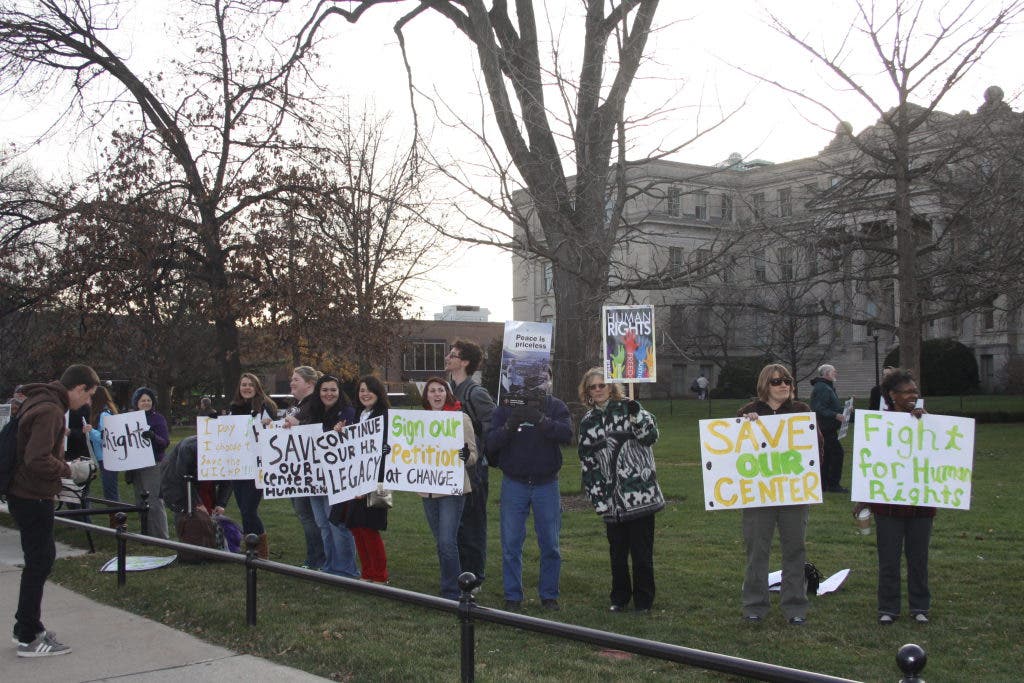 Students Protest End of University of Iowa Center for Human Rights ...