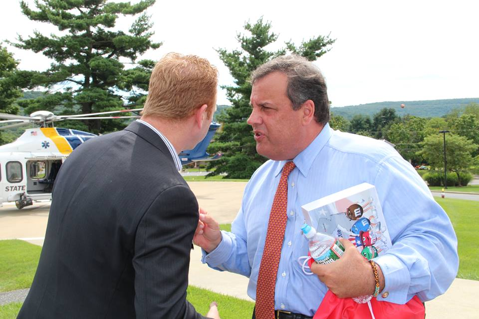 Christie Uses Hospital Helipad to Visit Mars Factory | Hackettstown, NJ ...