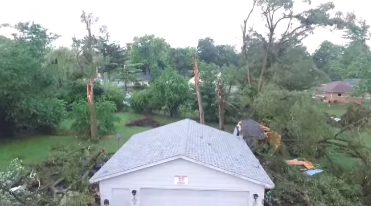 WATCH: Drone Footage of Tornado-Damaged Grayslake | Grayslake, IL Patch