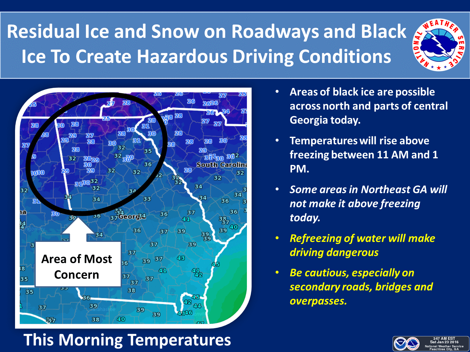 Black Ice Potential Saturday in Georgia | Dallas, GA Patch