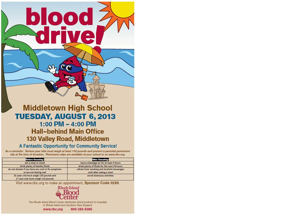MHS Partners with RI Blood Center for Annual Summer Blood Drive ...