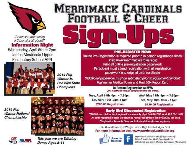 Merrimack Cardinals Info Meeting April 8 | Merrimack, NH Patch