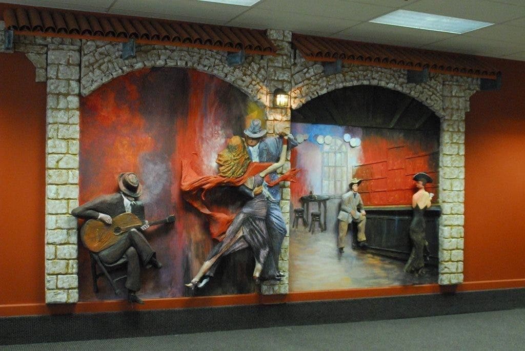 Ballroom Blends Dance with Art in Unveiling of 3-D Mural | Rochester ...