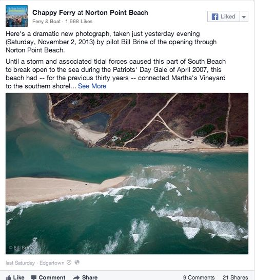 Martha's Vineyard Photo of the Day: Aerial View of Norton Point-Wasque ...