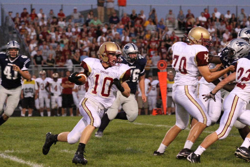 Photos: Maple Grove Crimson Football Falls to Champlin Park Rebels ...