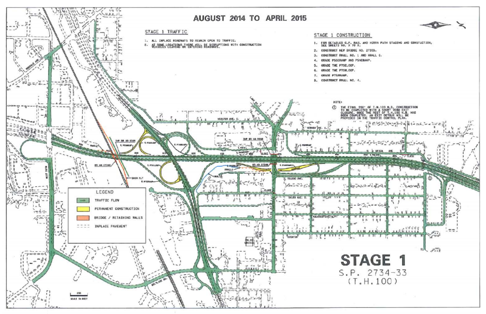 Highway 100 Project Gets Rough Construction Timeline | St. Louis Park ...