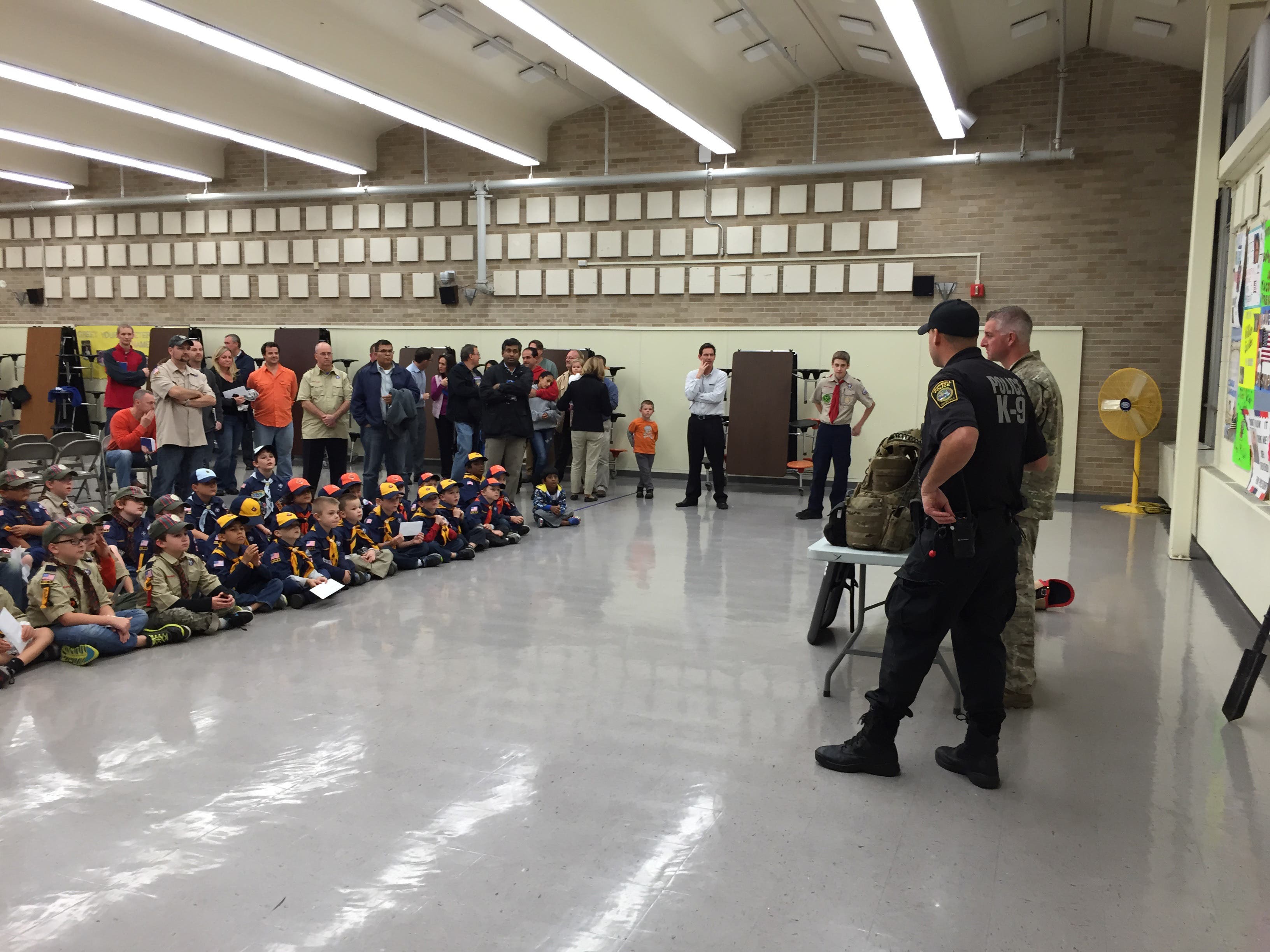 Cub Scout Pack 261 of Trumbull speak with Trumbull Police. | Trumbull ...