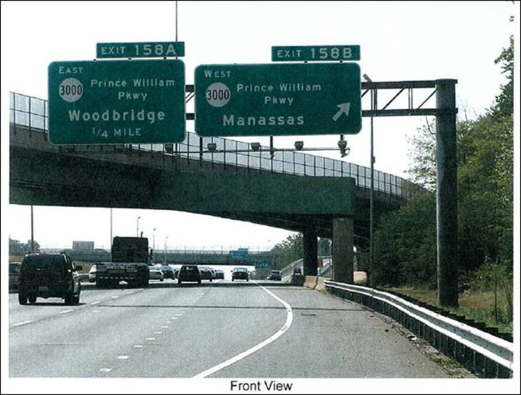 VDOT To Remove Damaged 30-Foot Sign Structure Tonight On I-95 | Lorton ...