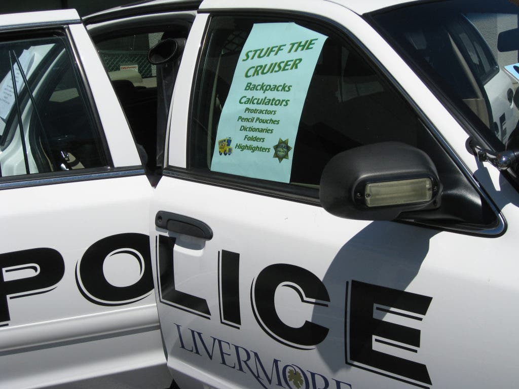 They're Stuffed! Cop Cars Filled With School Donations | Livermore, CA ...