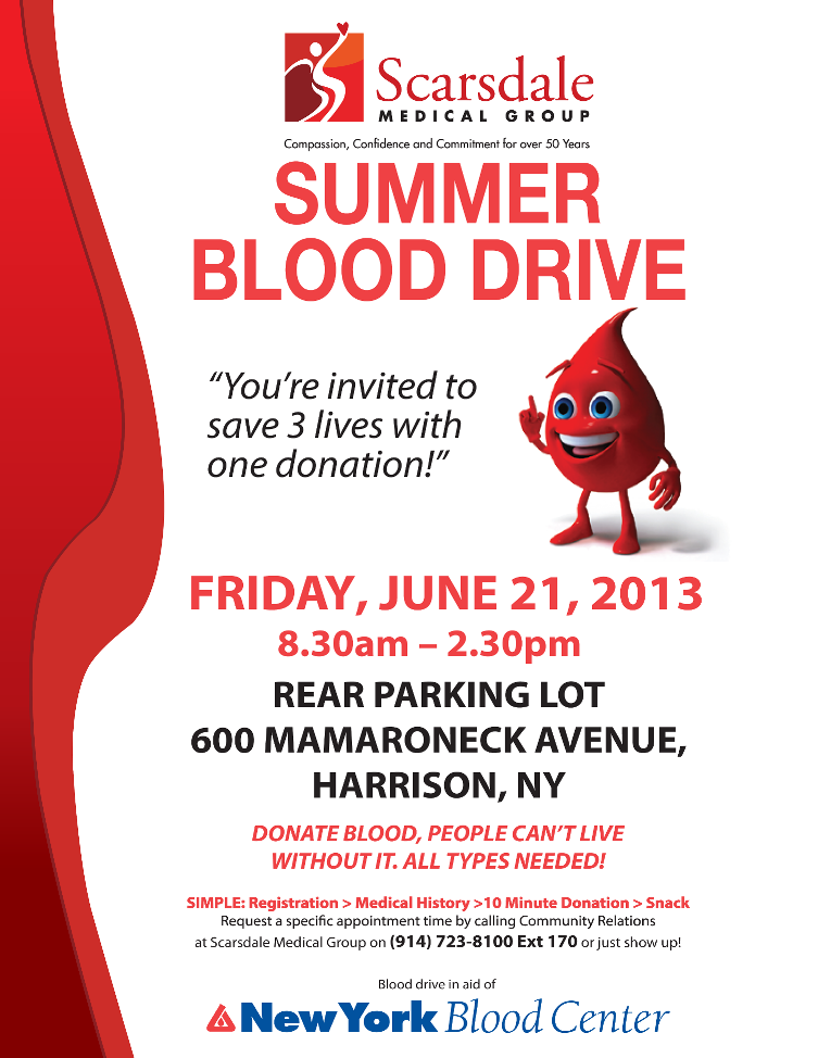 Scarsdale Medical Group Summer Blood Drive | White Plains, NY Patch