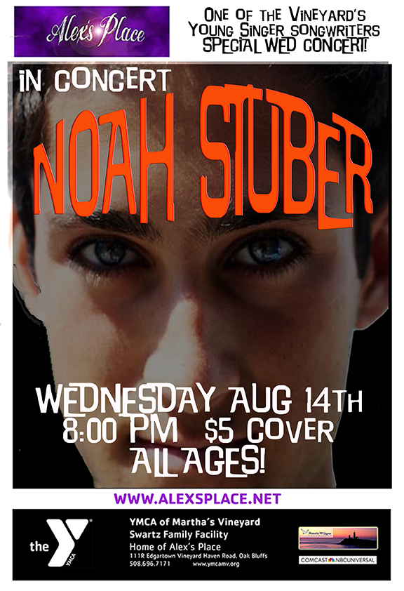 Vineyard Singer Songwriter Noah Stuber in Concert | Martha's Vineyard ...