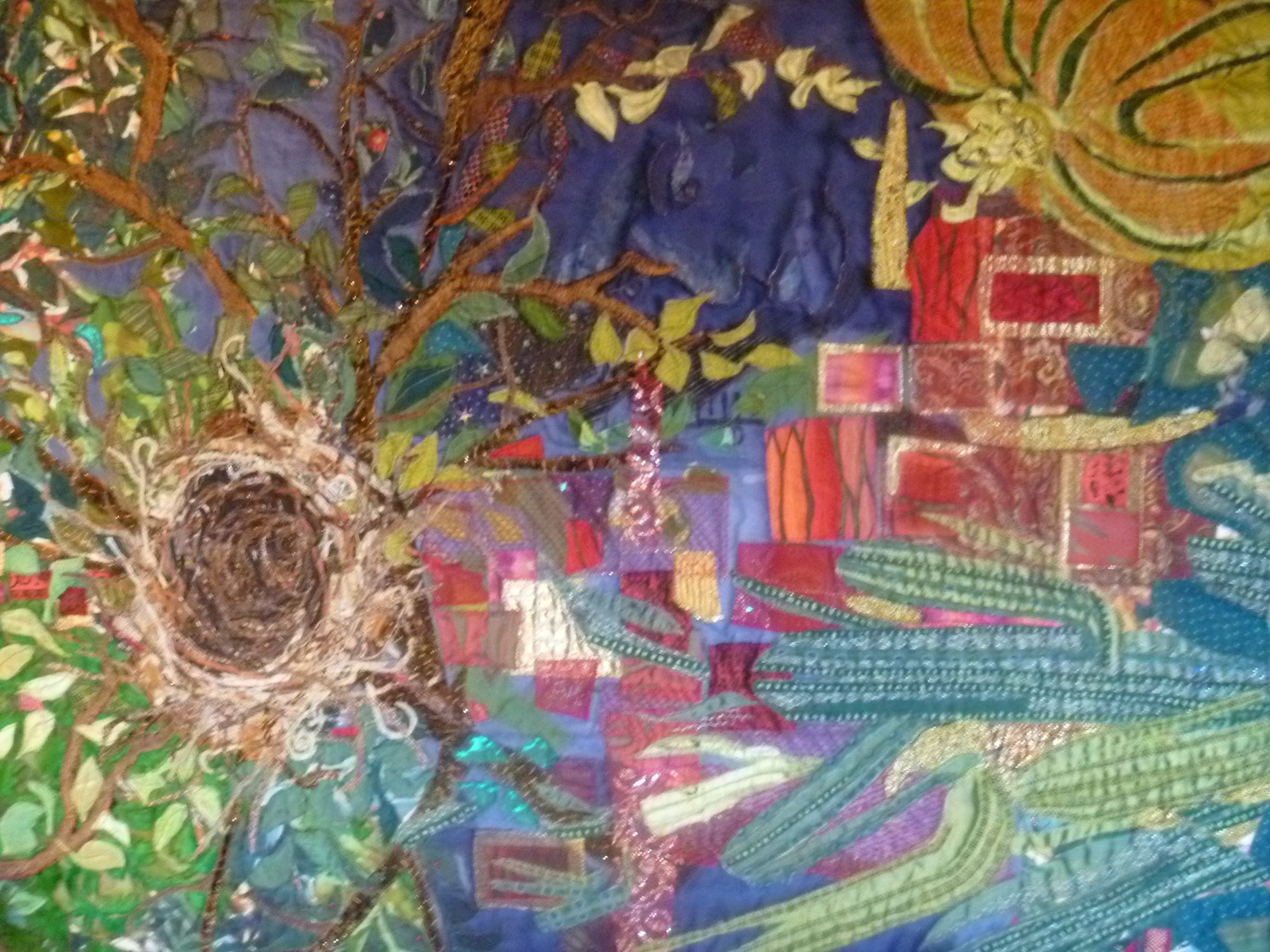 "Tree Pieces: Painted Fabric Collages" by Merill Comeau | Jamaica Plain ...
