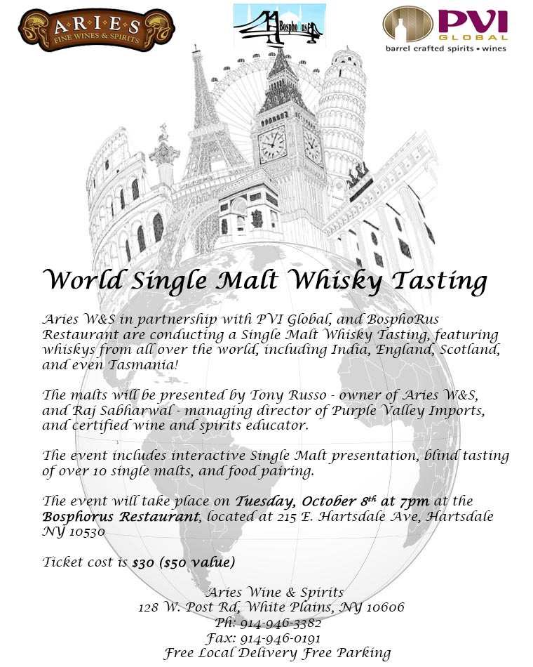 World Single Malt Scotch Tasting | Rivertowns, NY Patch