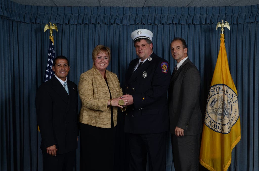 Fire Captain Tom Strysko Receives Firematic Award | Garden City, NY Patch