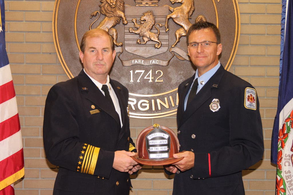 Fairfax Station Fireman Named Firefighter of the Year | Fairfax Station ...