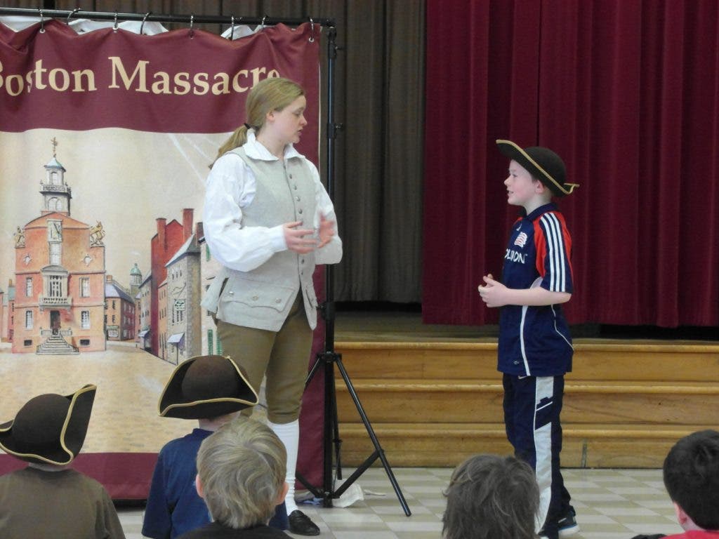 Old Post Road School Students Act Out American Revolution | Walpole, MA ...