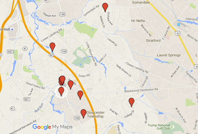 Gloucester Township Sex Offender Map Homes To Watch On Halloween 1025
