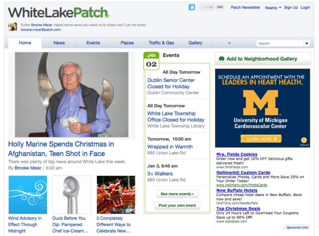 12 Ways to Make Patch Part of Your 2012 | White Lake, MI Patch