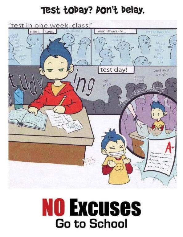 Gallery: Student Posters for 'No Excuses – Go to School' Campaign | Elk ...