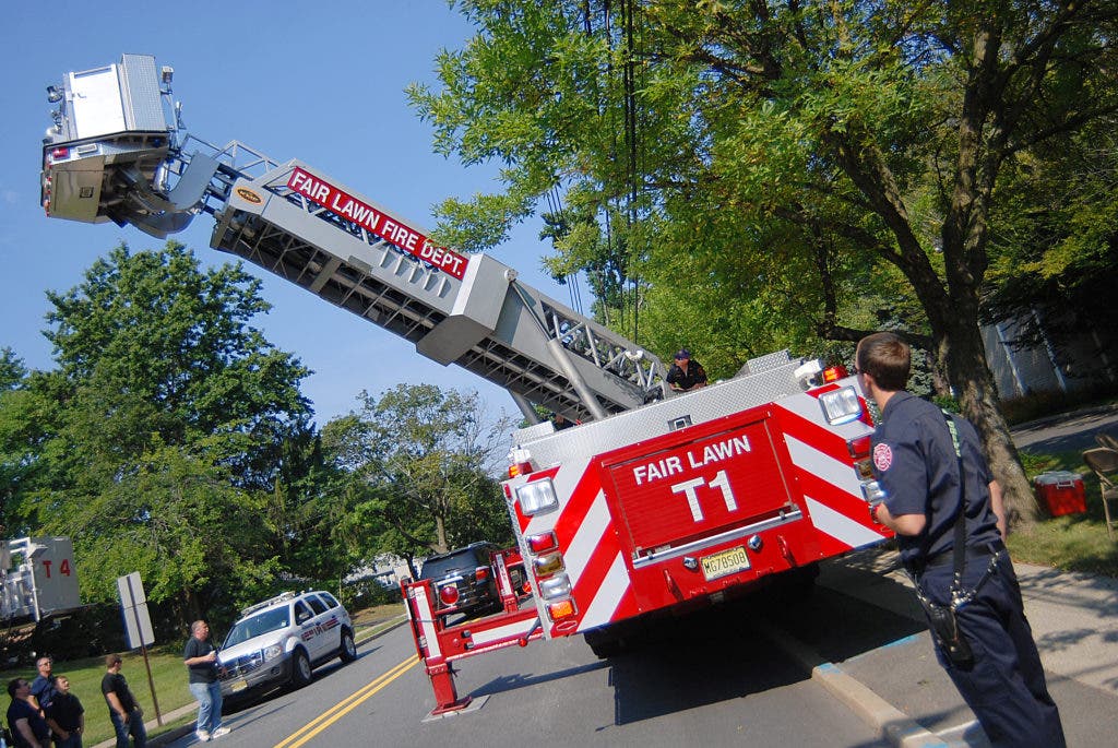 Paramus, Fair Lawn Fire Departments Hoist American Flag for Fallen ...