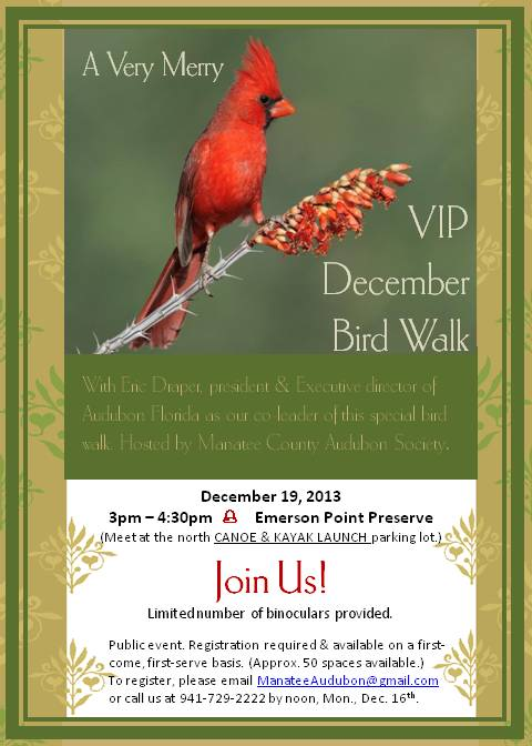 VIP Bird Walk at Emerson Point -- with Eric Draper, Audubon FL ...