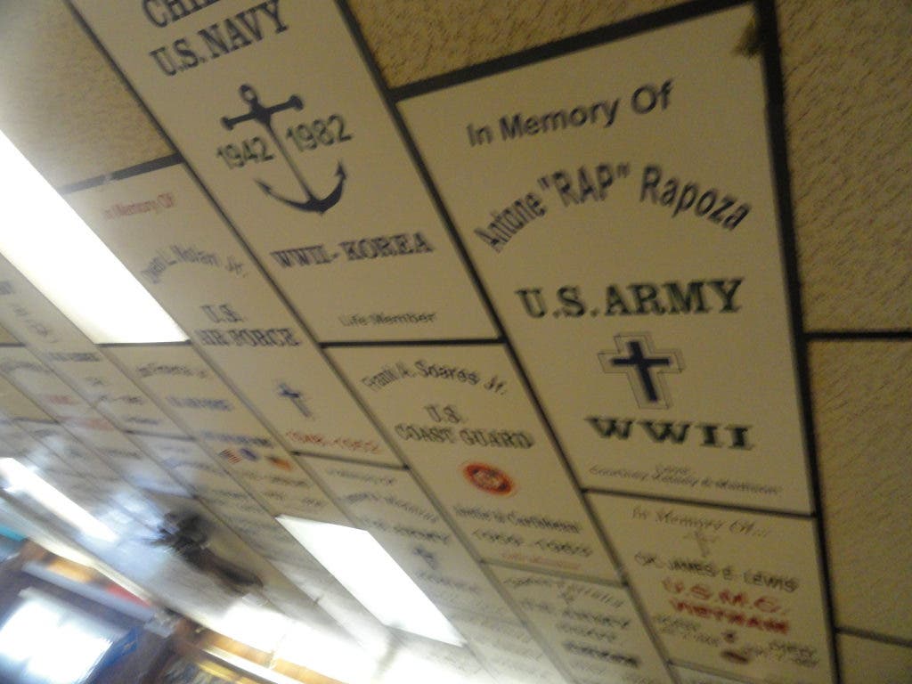Ceiling Tiles Evoke Past Military Service at Tiverton VFW [VIDEO ...
