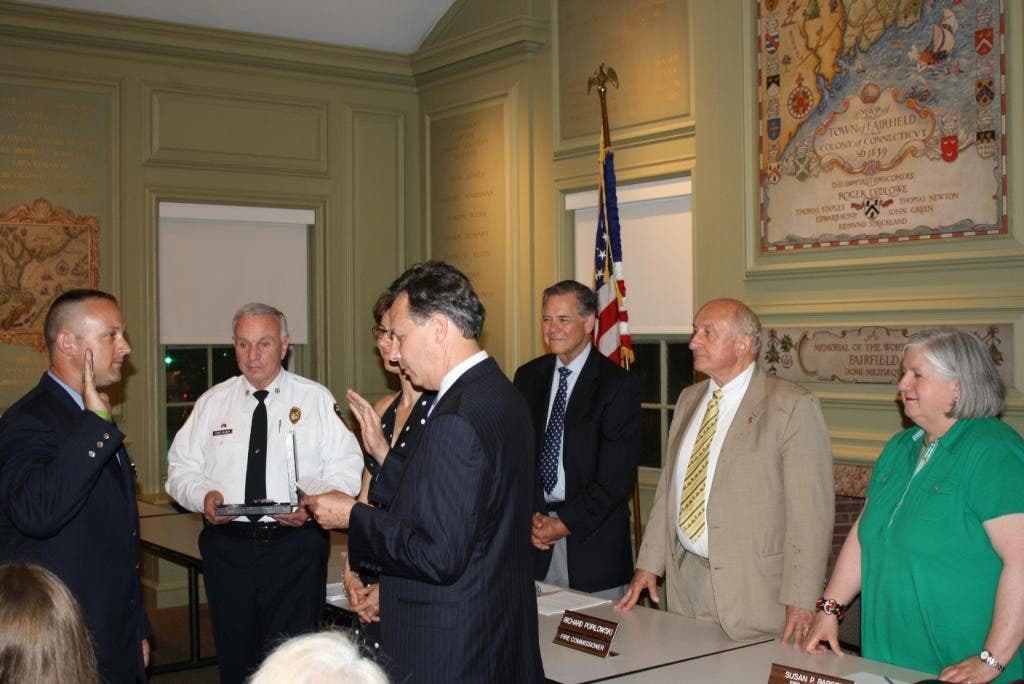 Greenhaw Promoted to Lieutenant in Fire Department | Fairfield, CT Patch