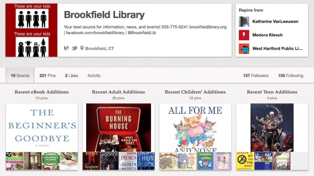 Brookfield Library, Theatre Join Pinterest | Brookfield, CT Patch