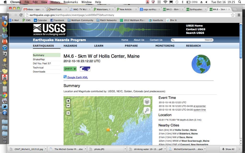 Why You May Not Have Felt the Earthquake | Nashua, NH Patch