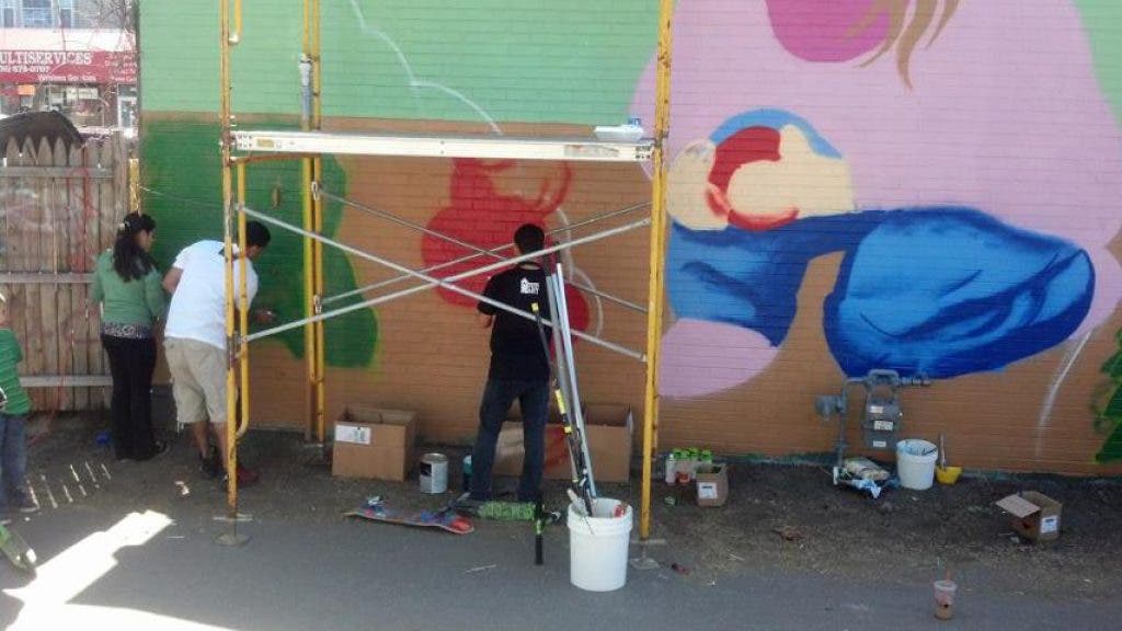 Many Hands Makes Positive Street Art Mural | Nashua, NH Patch