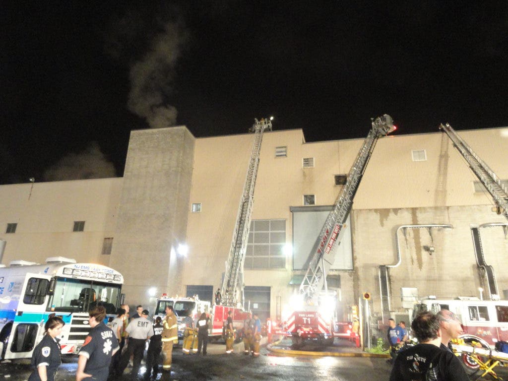 Area Firefighters Battle Flames at Elmwood Park Paper Company | Teaneck ...