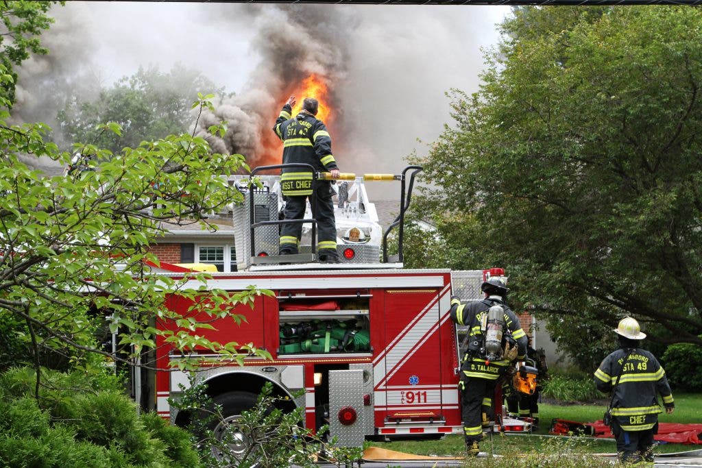 Roof Collapses in Ewing Street Fire, Princeton Home Uninhabitable ...