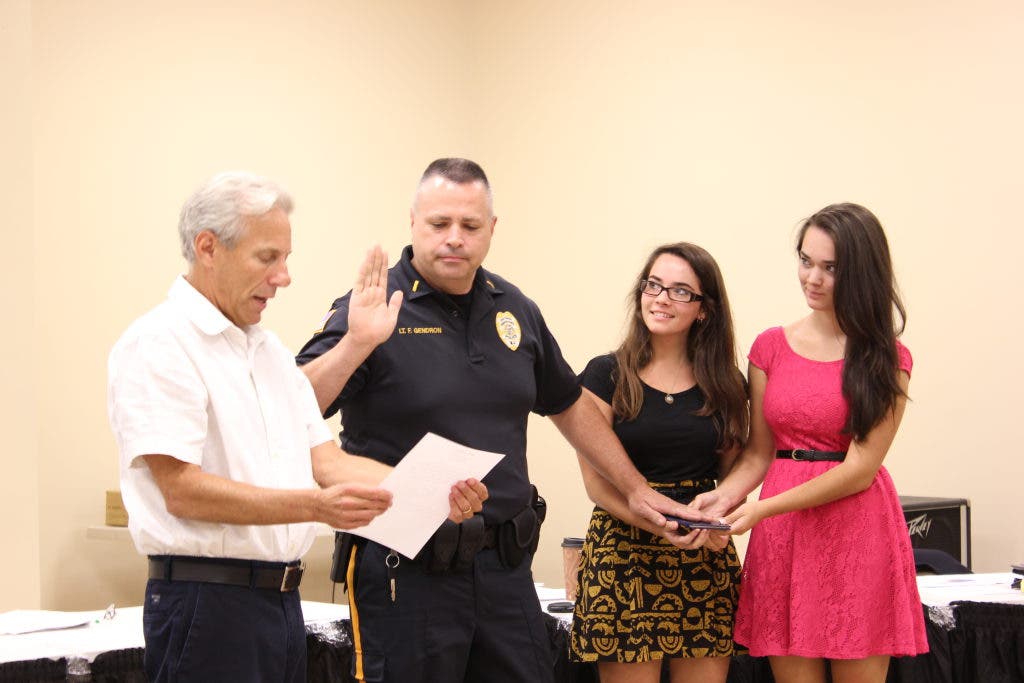 Hightstown Mayor Swears In Police Lieutenant | East Windsor, NJ Patch