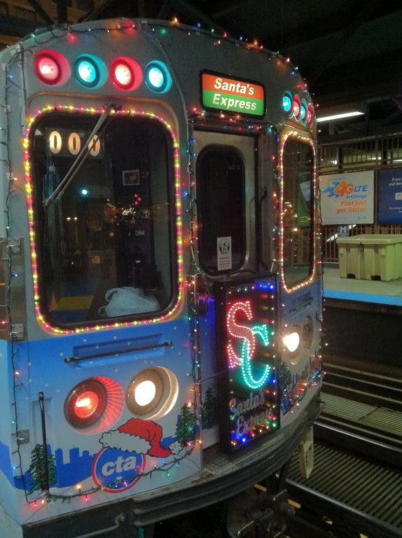 Photo Gallery: Santa Express CTA Train Jingles Through Evanston ...