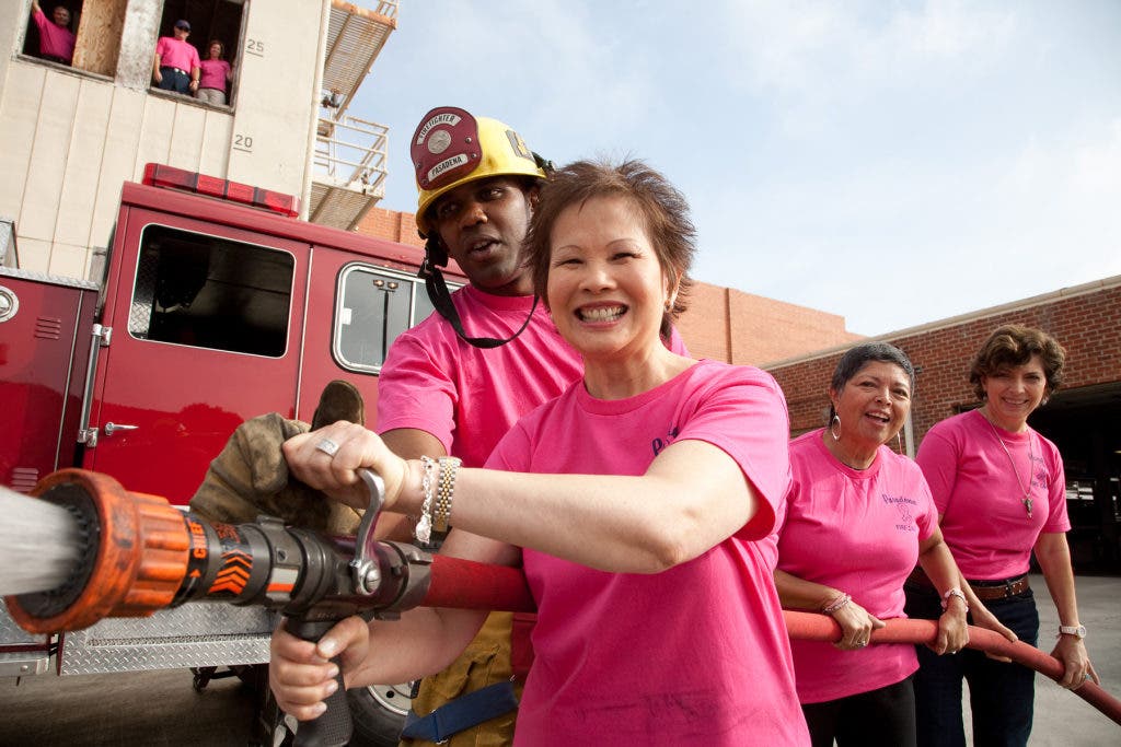 Pasadena Firefighters Wear Pink for Breast Cancer Awareness Month ...