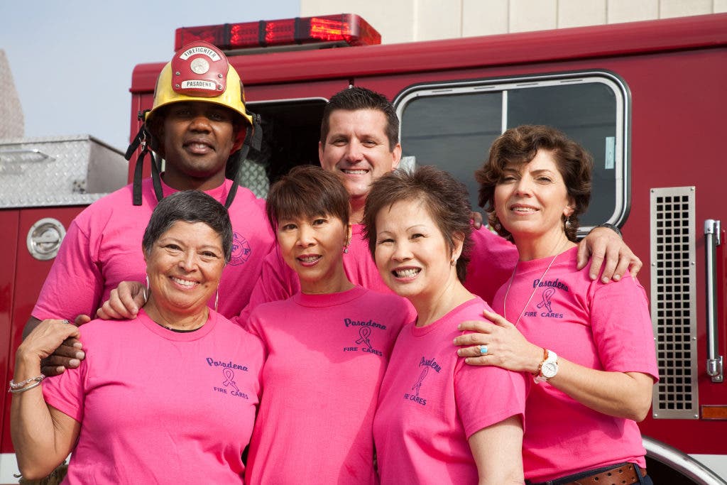 Pasadena Firefighters Wear Pink for Breast Cancer Awareness Month ...