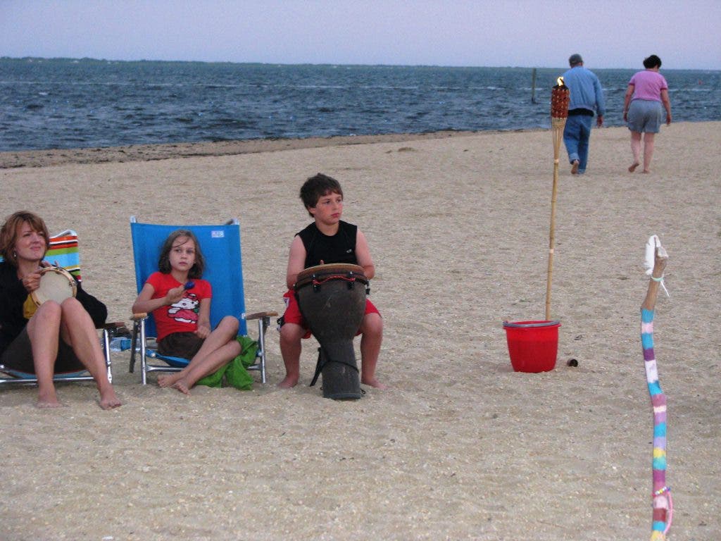 Drumming Circle Brings Unique Beat to Lindy Beach | Lindenhurst, NY Patch