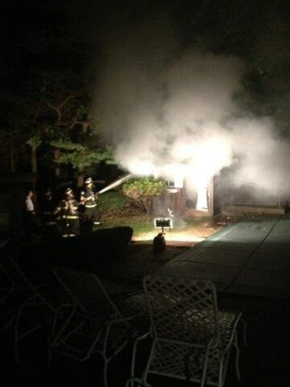 Officials Fight Shed Fire on Old Town Road | Wellesley, MA Patch