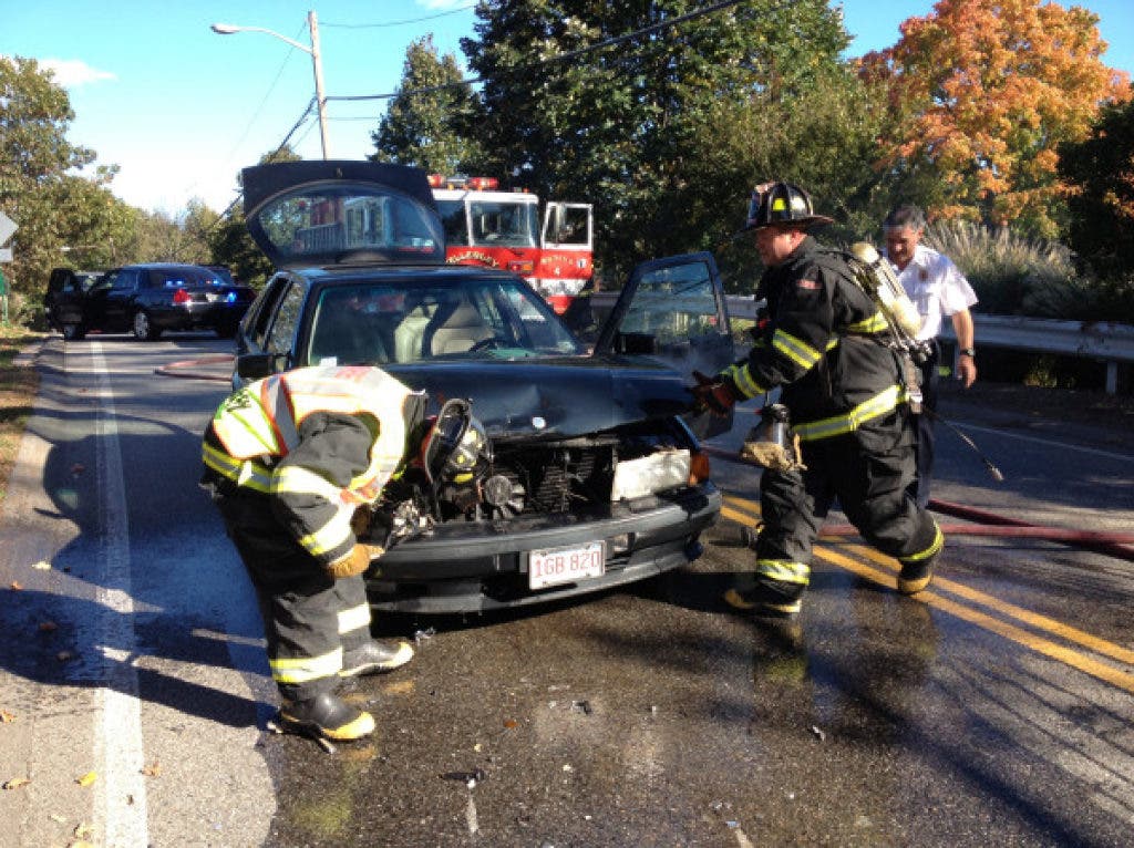 Car on Fire Halts Traffic on Wellesley Avenue | Wellesley, MA Patch
