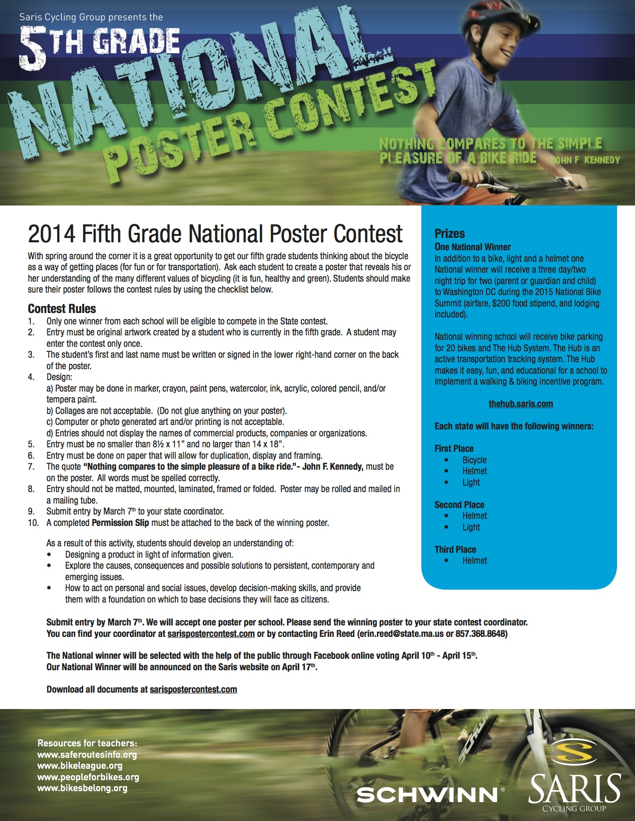 MA Safe Routes to School Poster Contest - win a free bike and more ...