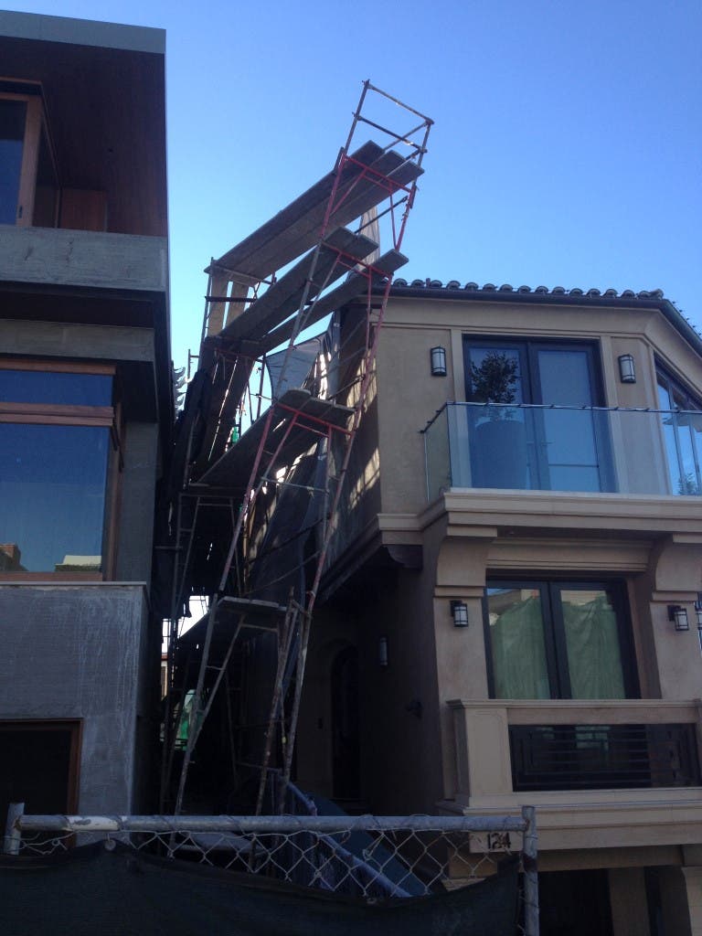 High Winds Knock Construction Scaffolding Down | Manhattan Beach, CA Patch