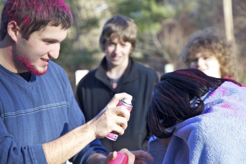 Viewfinder: Cutler Middle School Teachers With Pink Hair | Groton, CT Patch