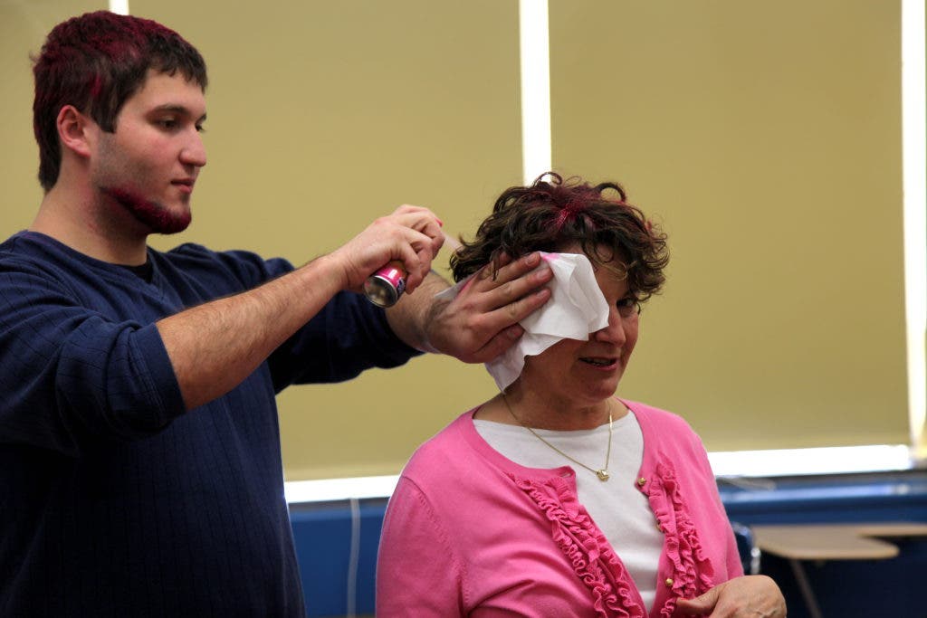 Viewfinder: Cutler Middle School Teachers With Pink Hair | Groton, CT Patch